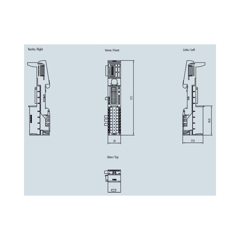 SIMATIC ET 200SP, BASE-UNIT BU20-P16+A0+2D, TIPO BU U0, BORNES DE ...